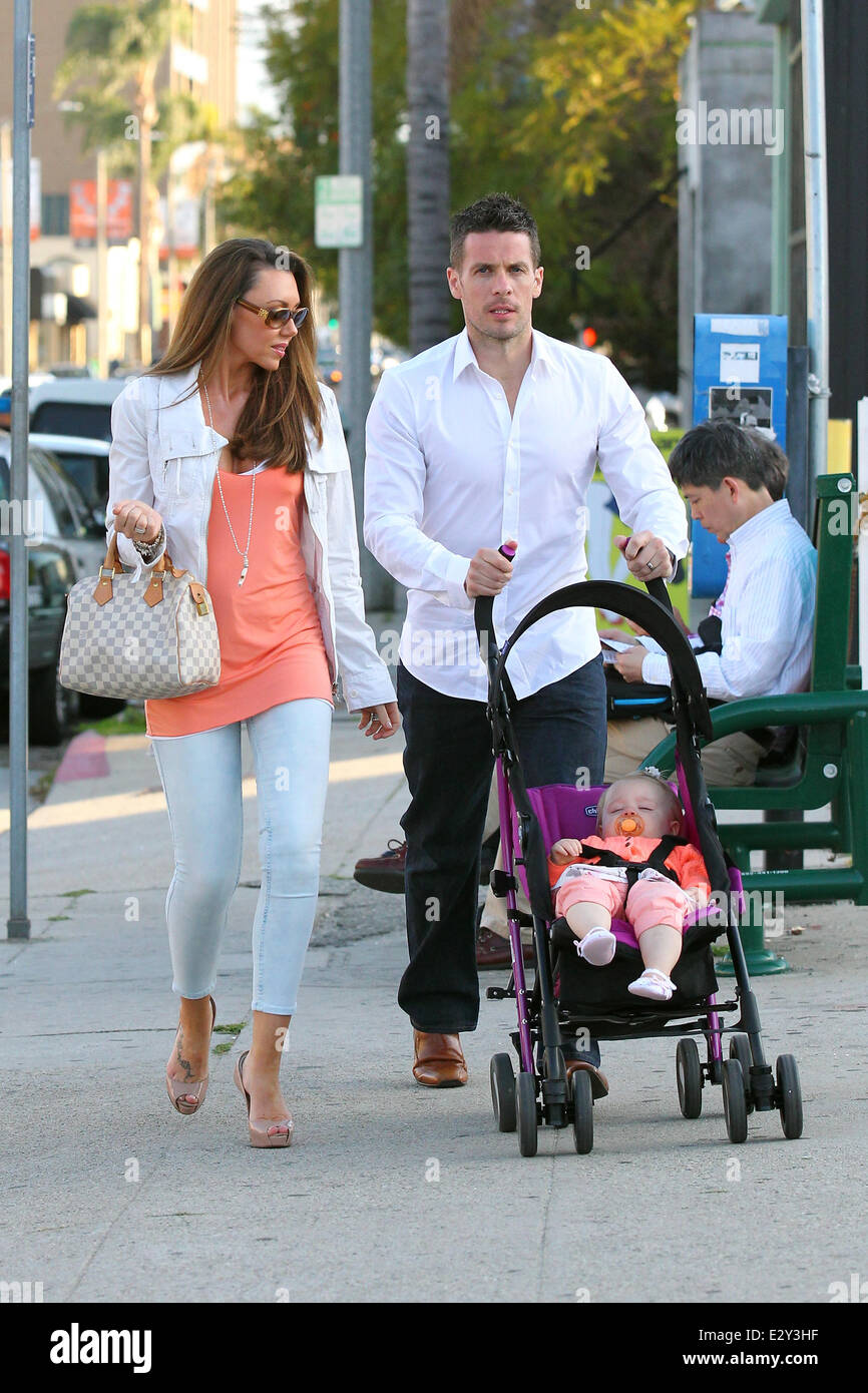 Michelle Heaton, Hugh Hanley and their daughter Faith Michelle Hanley ...