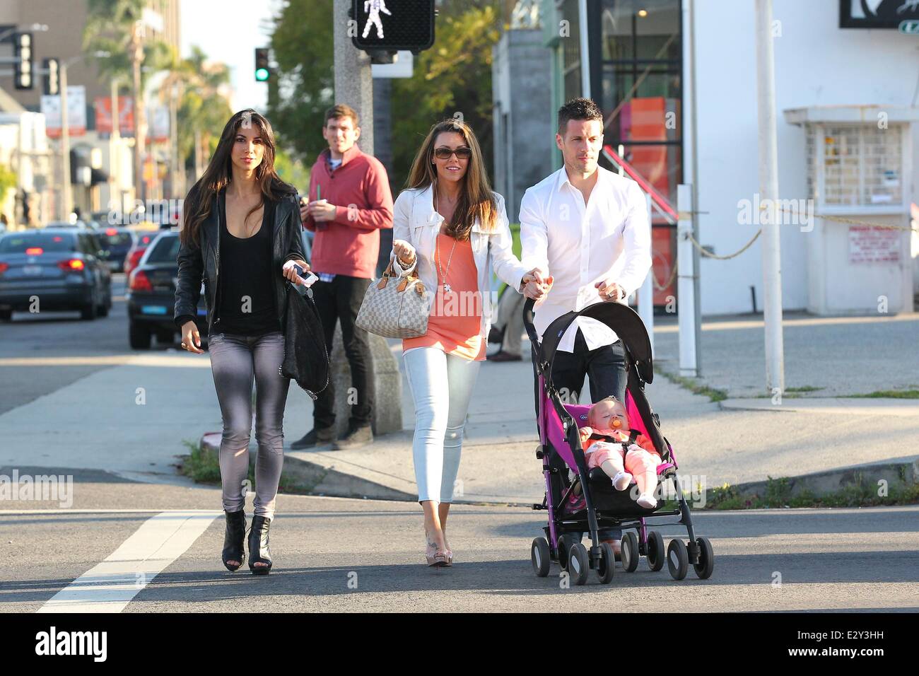 Michelle Heaton, Hugh Hanley and their daughter Faith Michelle Hanley ...