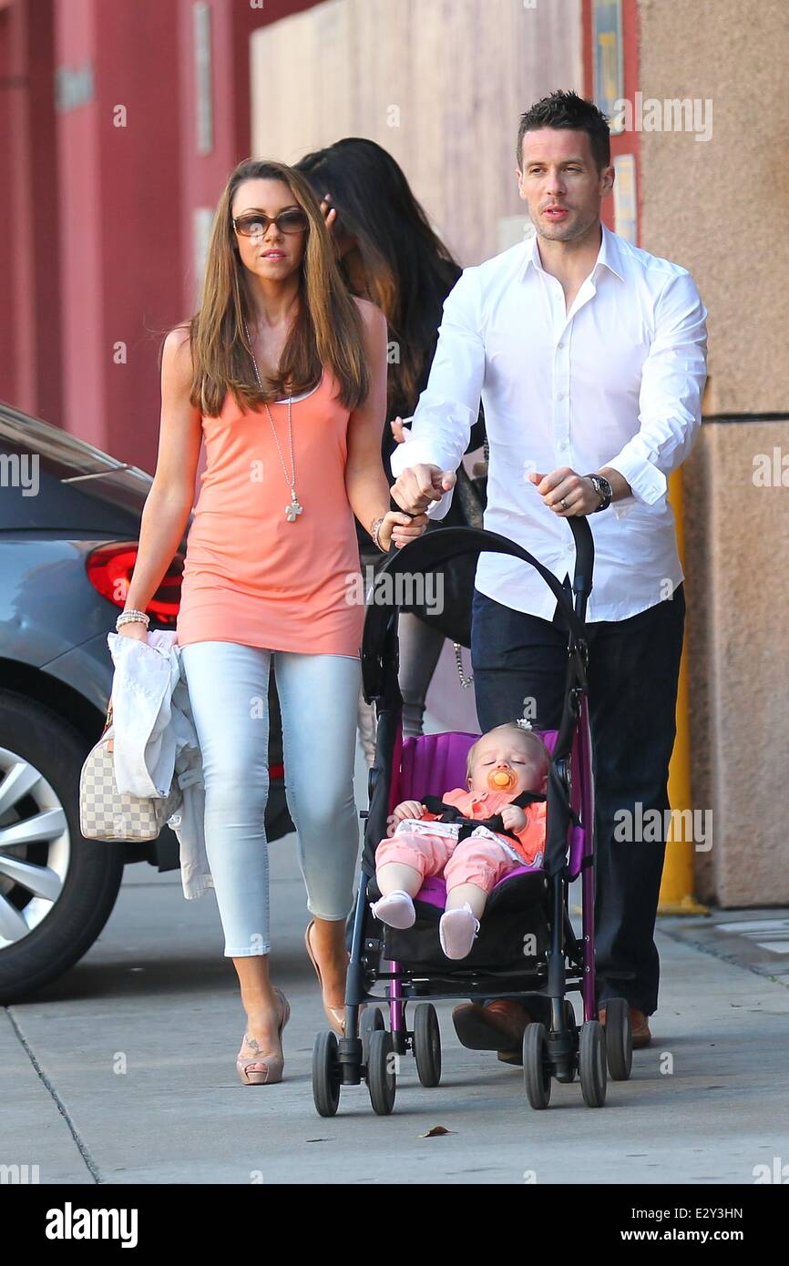 Michelle Heaton, Hugh Hanley and their daughter Faith Michelle Hanley ...
