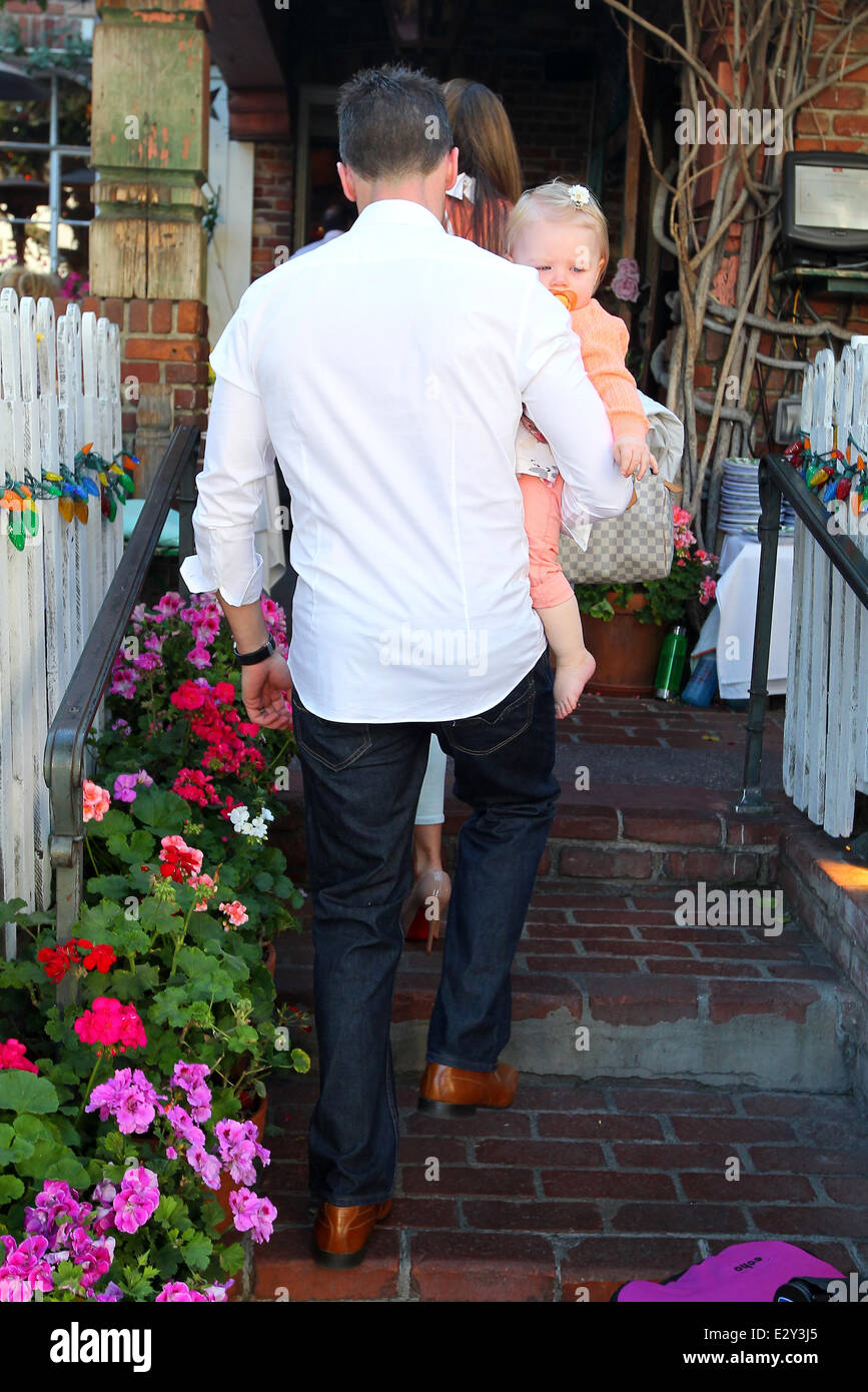 Michelle Heaton, Hugh Hanley and their daughter Faith Michelle Hanley ...