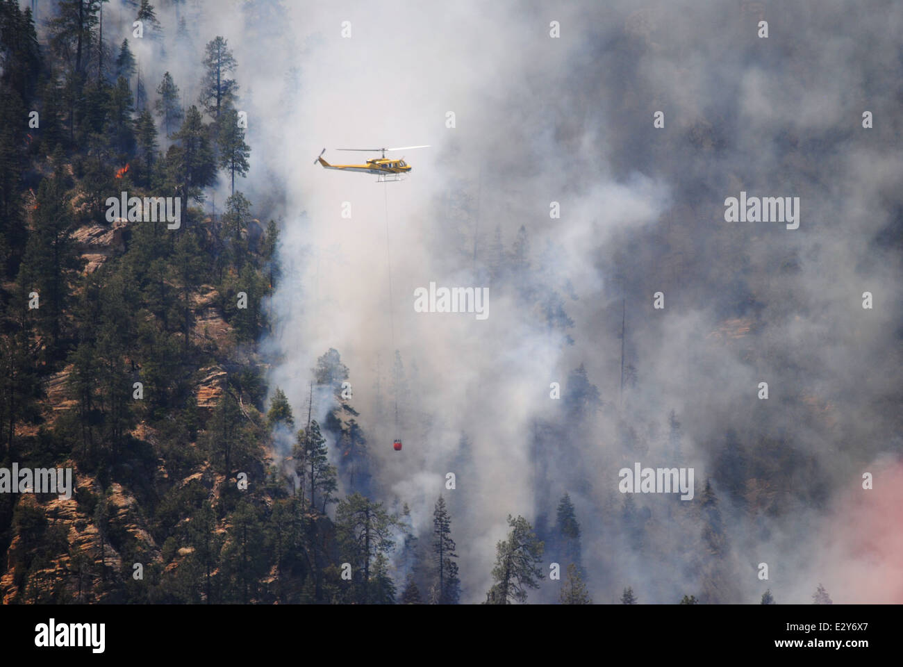 The Slide Fire, which occurred on May 22, 2014, in Oak Creek Canyon ...