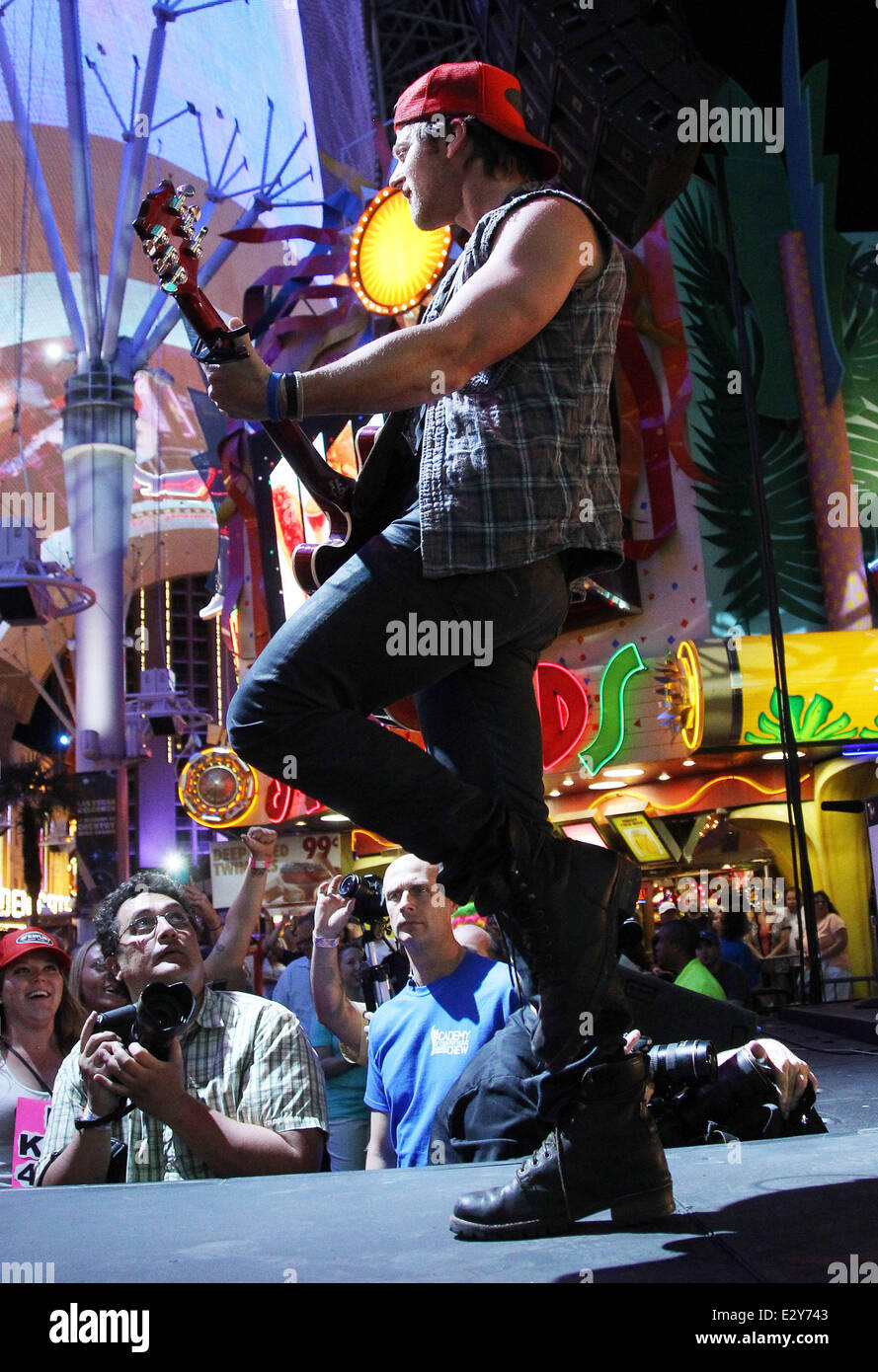 The ACM Fremont Street Concerts in Las Vegas Featuring: Kip Moore Where ...