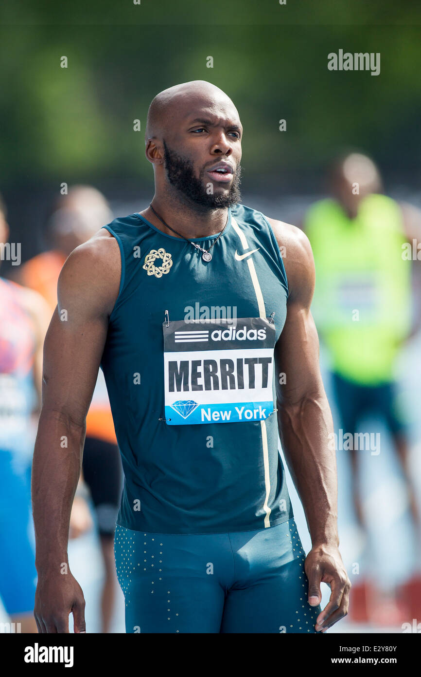 Lashawn Merritt (USA) competing in the 400m at the 2014 Adidas Track ...