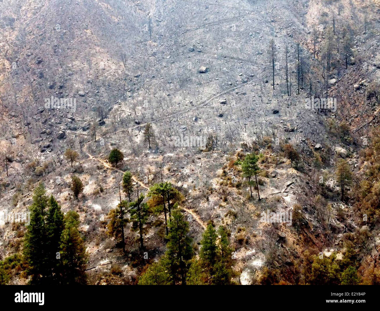 Aerial views of the Slide Fire, which occurred in Arizona on May 24 ...