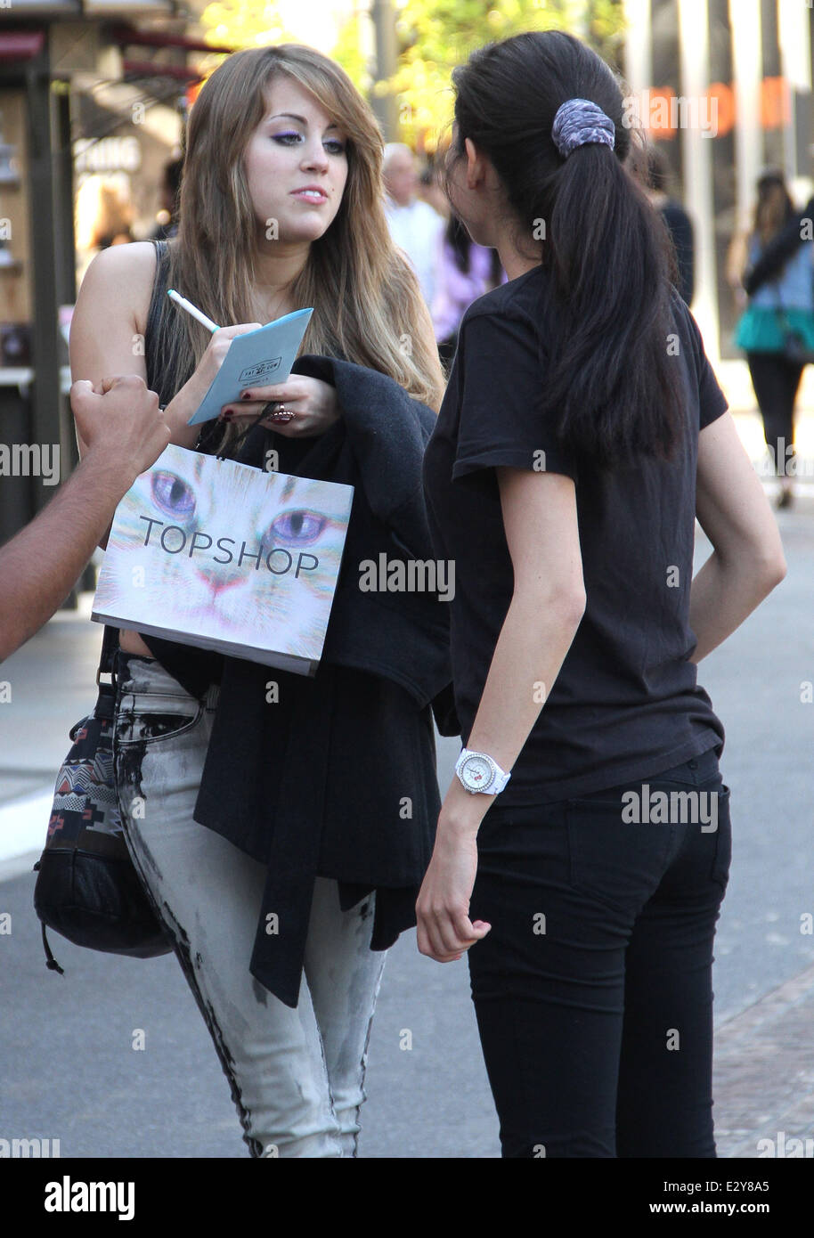 Angie Miller signs autographs for fans at The Grove in Hollywood ...