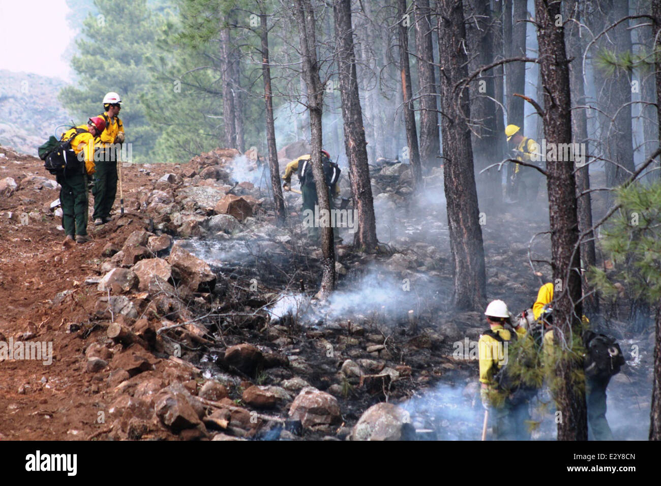 The Slide Fire, which occurred in the Coconino National Forest in 2014 ...