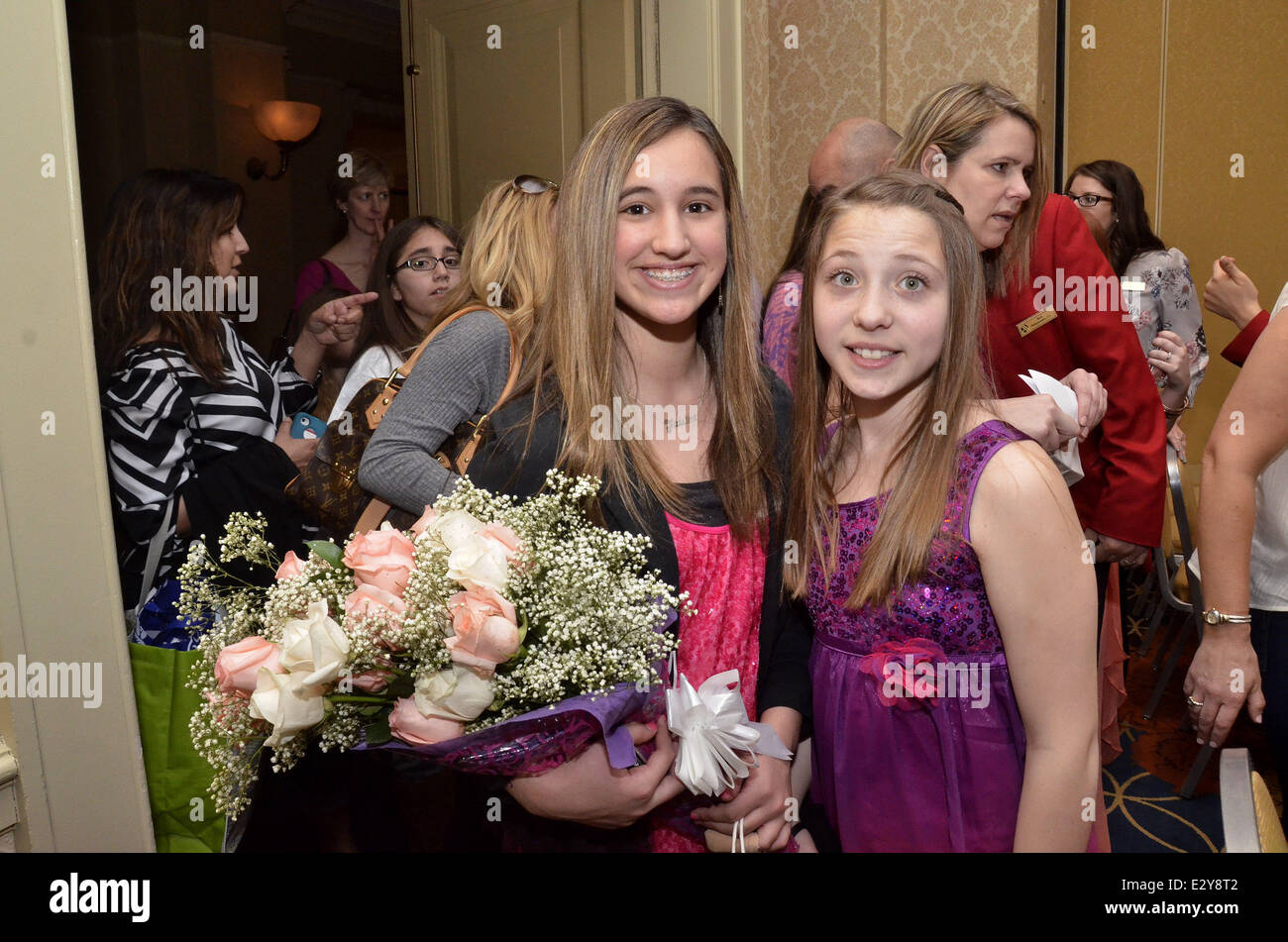 Cast members of the reality show 'Dance Moms' attend a meet and greet ...