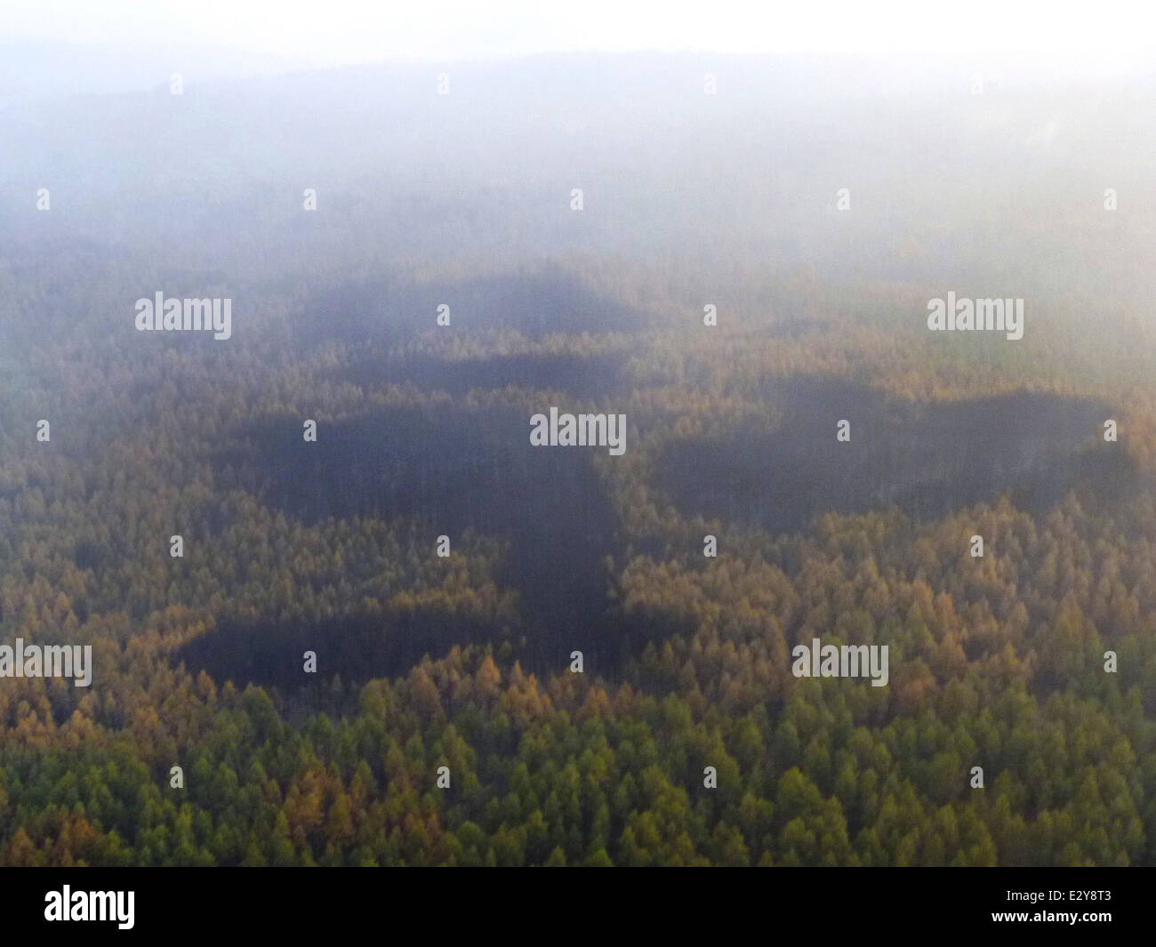 Aerial images captured during the Slide Fire on May 27, 2014, showcase ...