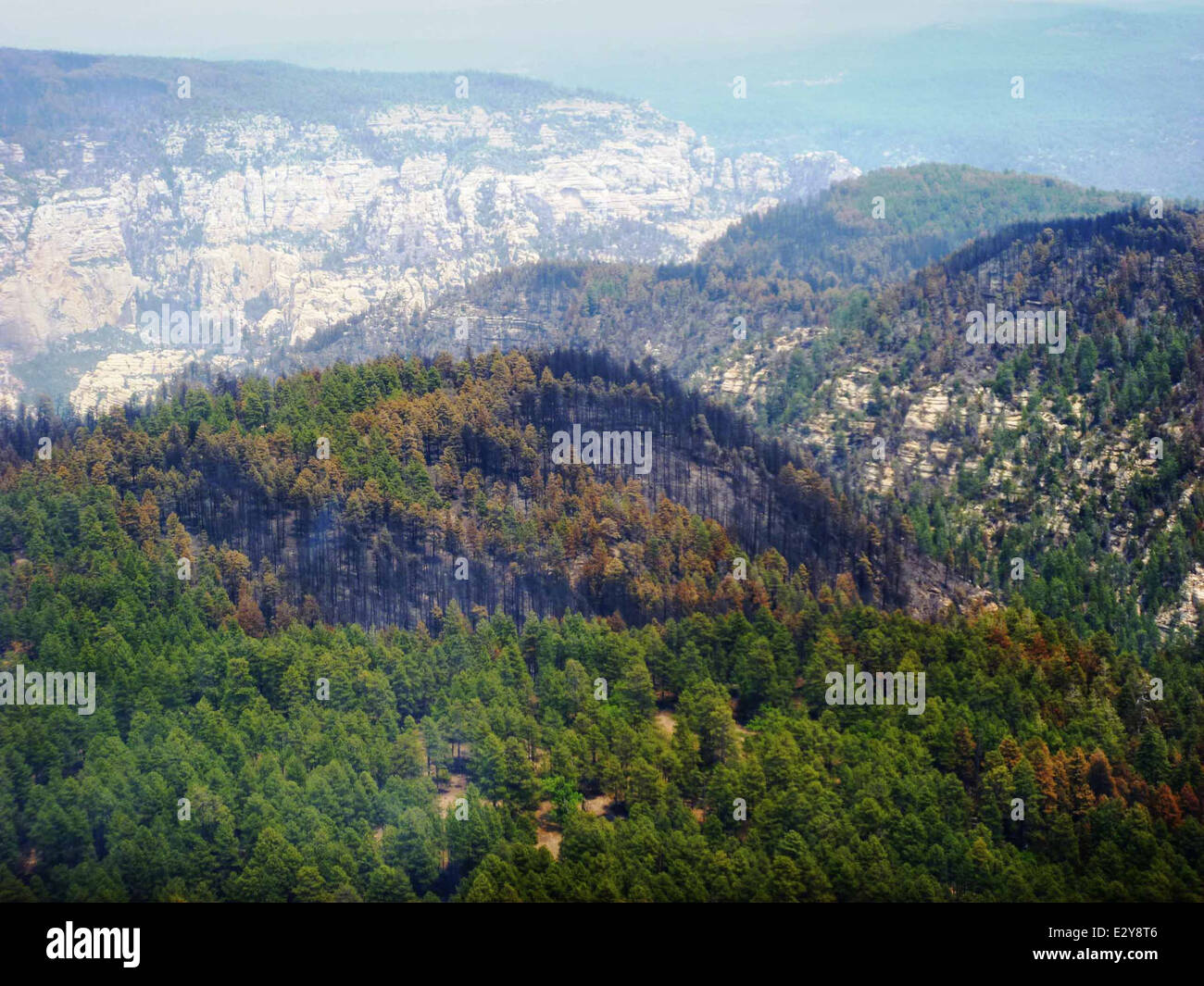 Aerial view of the Slide Fire from May 27, 2014, showing the scale and ...