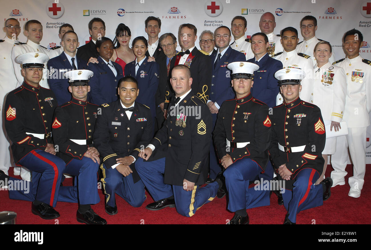 Members of the Armed Forces and the cast of 'NCIS' honoured at the ...