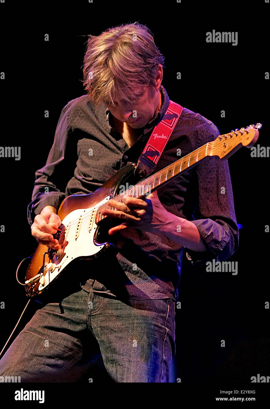 American musician Eric Johnson performs live at Manchester Royal ...