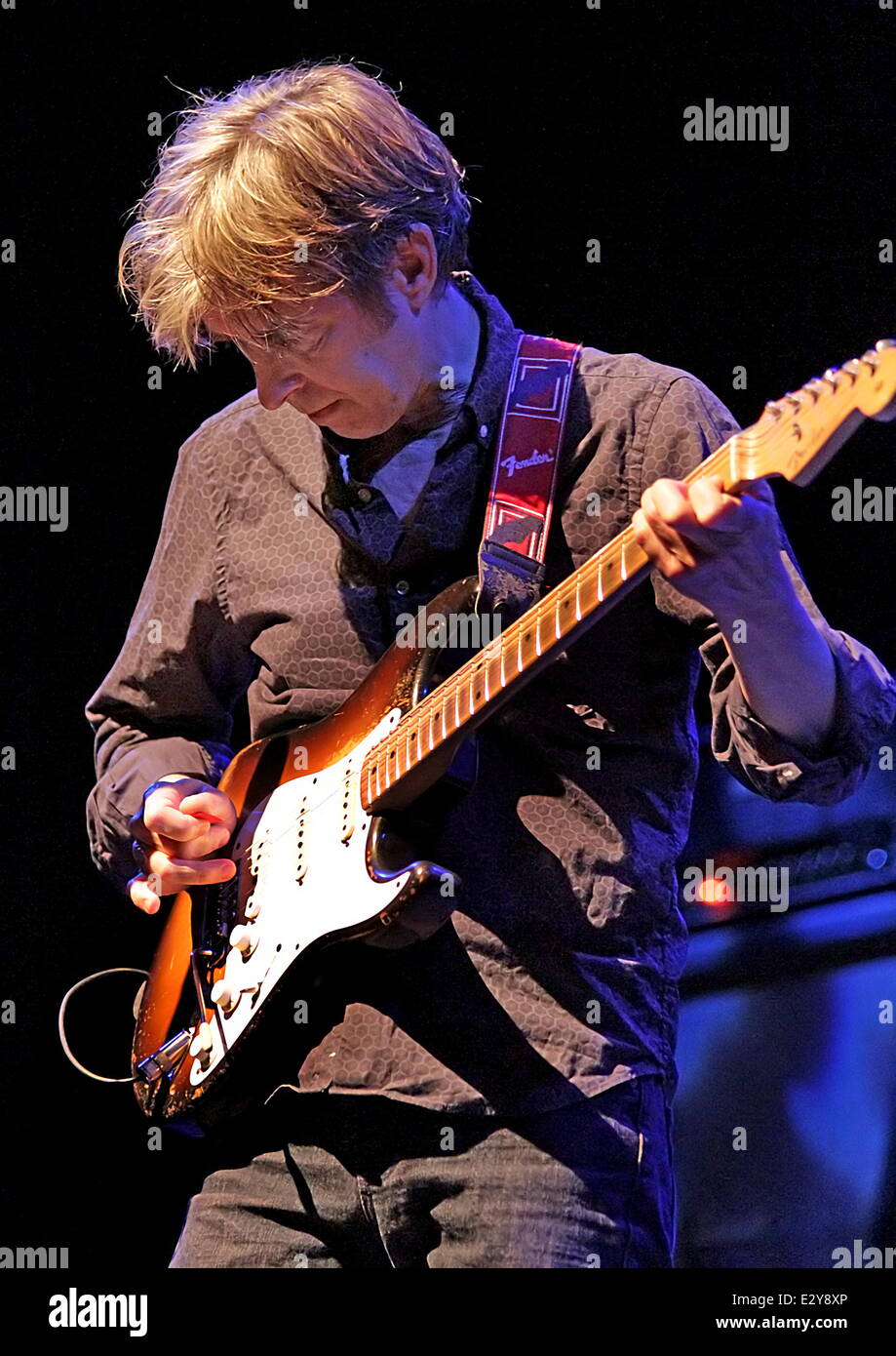 American musician Eric Johnson performs live at Manchester Royal ...