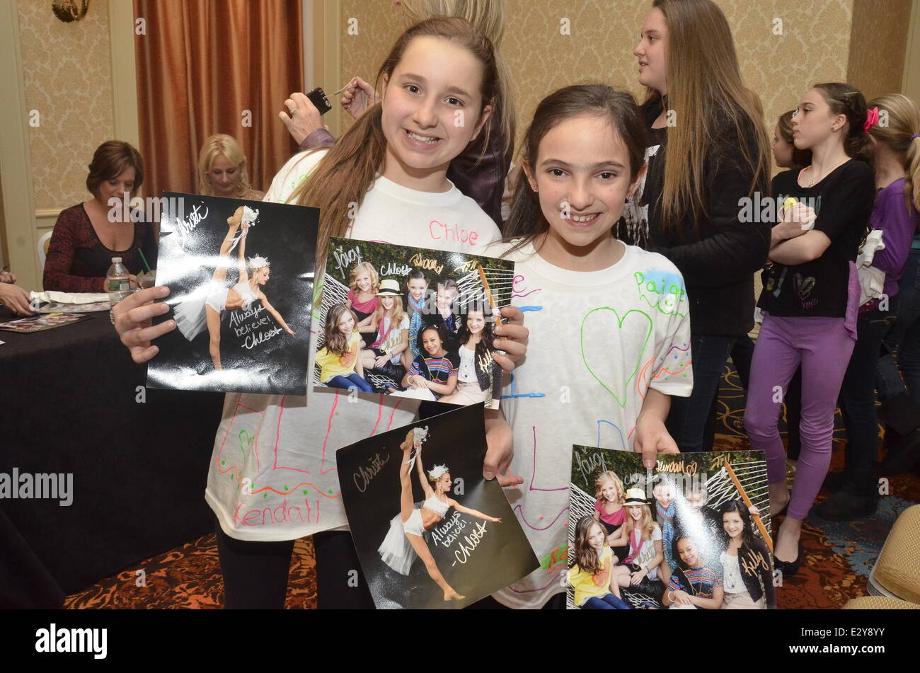 Cast members of the reality show 'Dance Moms' attend a meet and greet ...