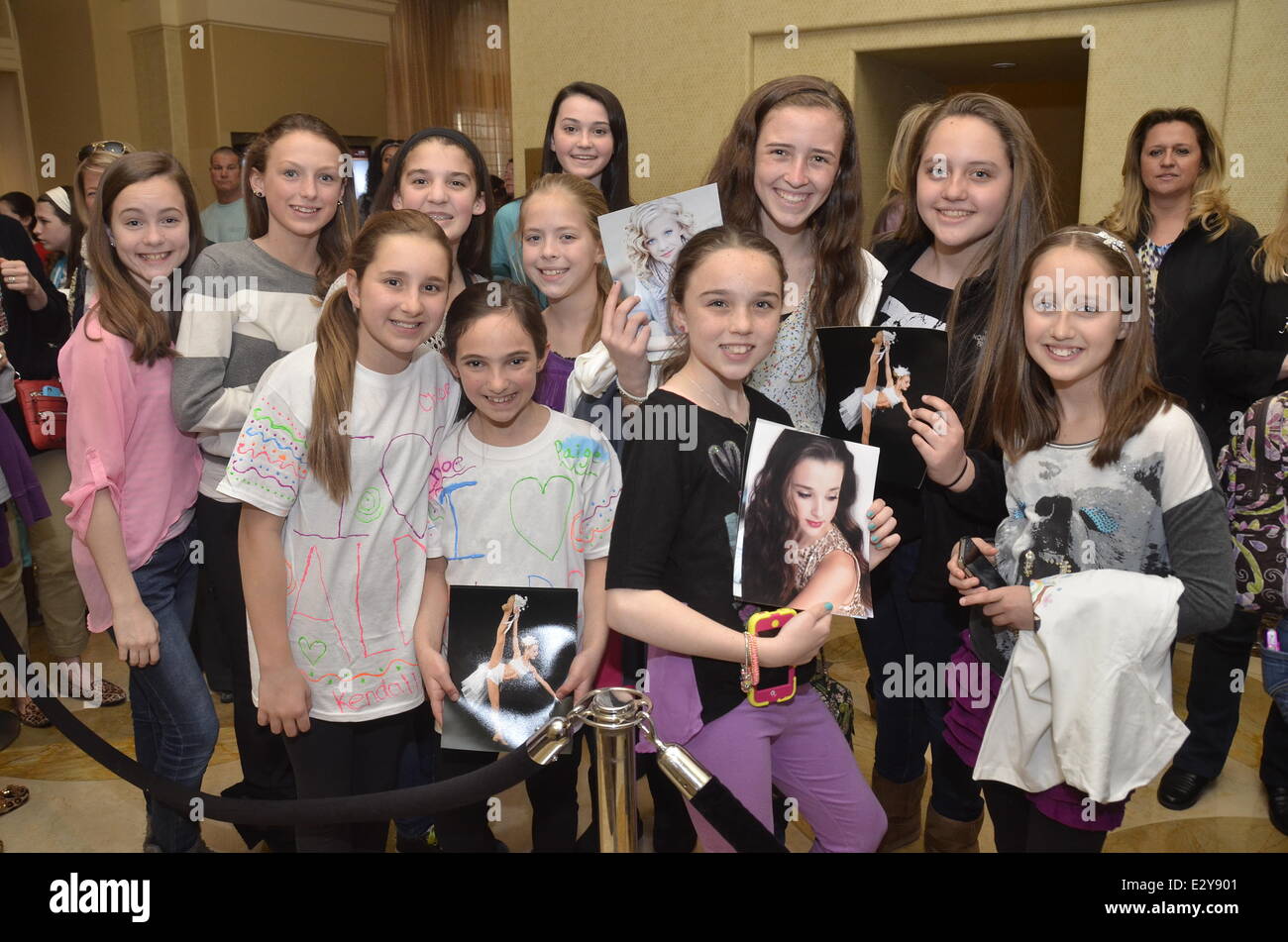 Cast members of the reality show 'Dance Moms' attend a meet and greet ...
