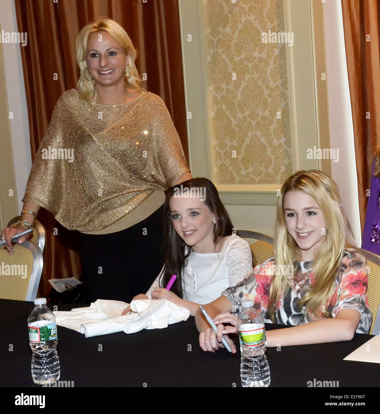 Cast members of the reality show 'Dance Moms' attend a meet and greet ...