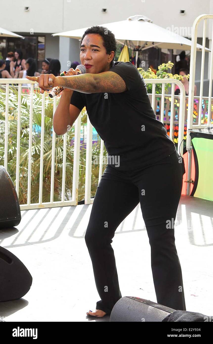 Club Skirts 'The Dinah Shore' - Day 4 Pool Party Featuring: Diana King ...