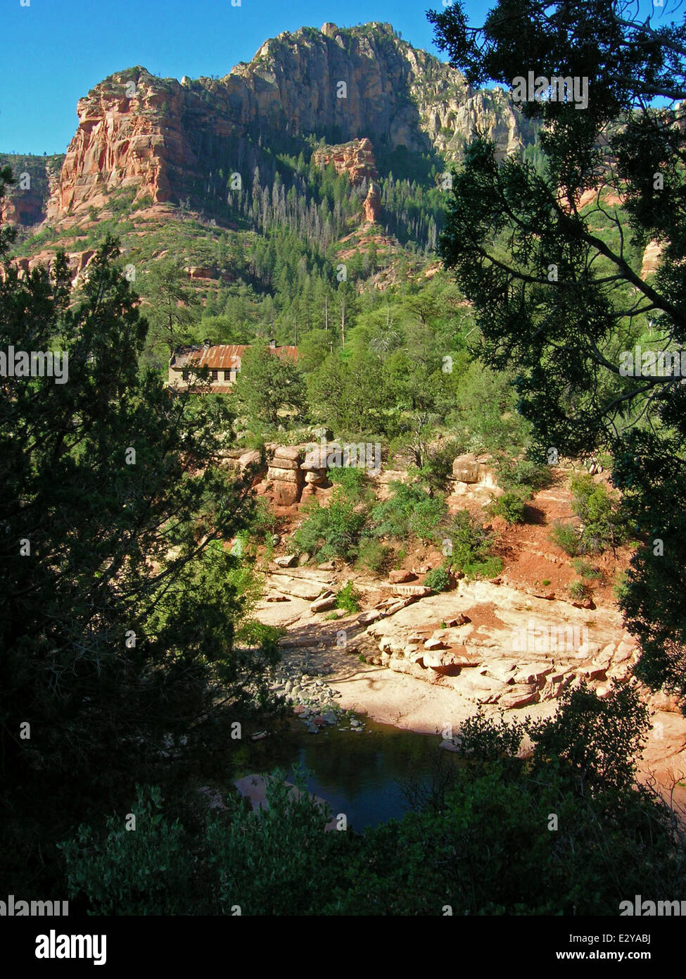 Slide Rock State Park in Sedona, located in the Coconino National ...
