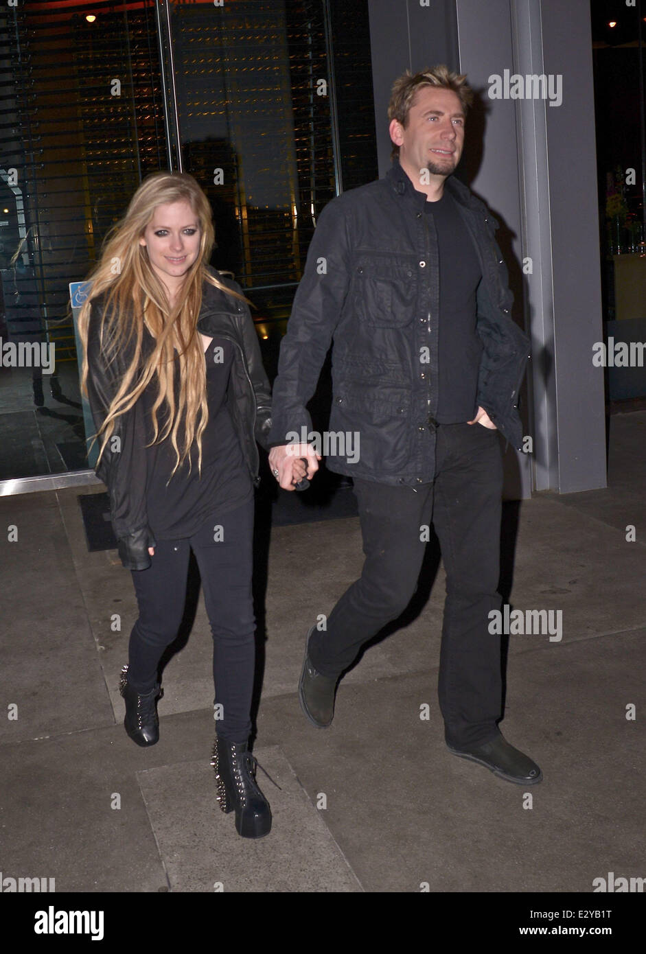 Avril Lavigne and Chad Kroeger out and about Featuring: Chad Kroeger ...