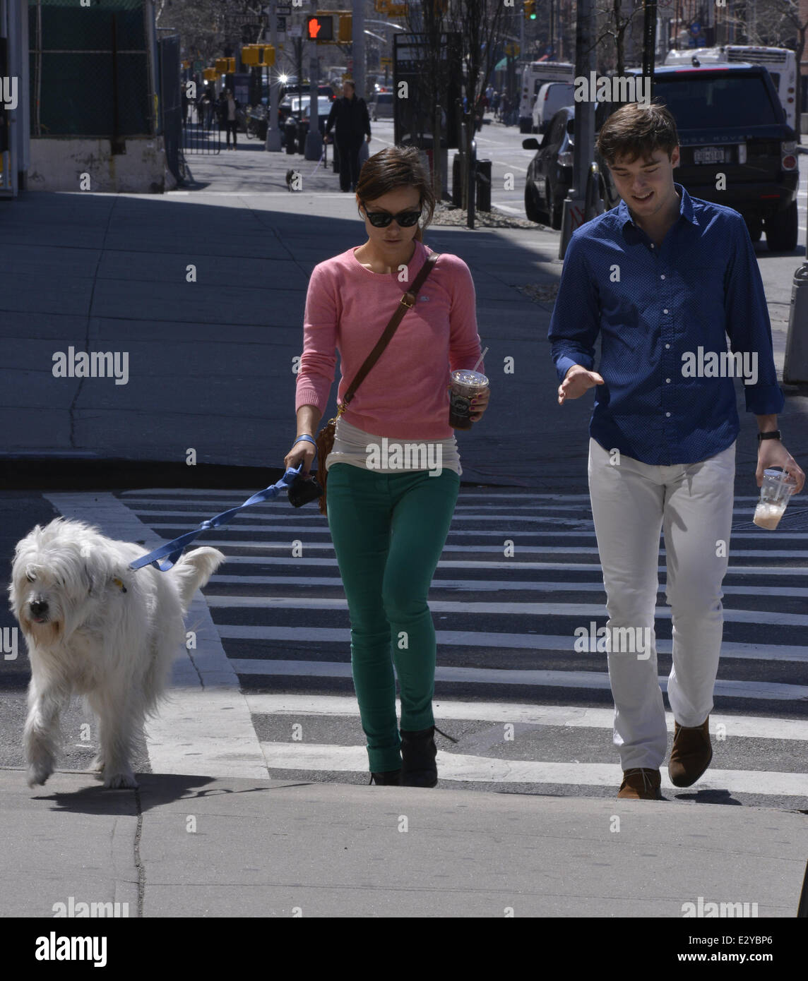 Actress Olivia Wilde and her brother Charlie Cockburn seen out walking ...