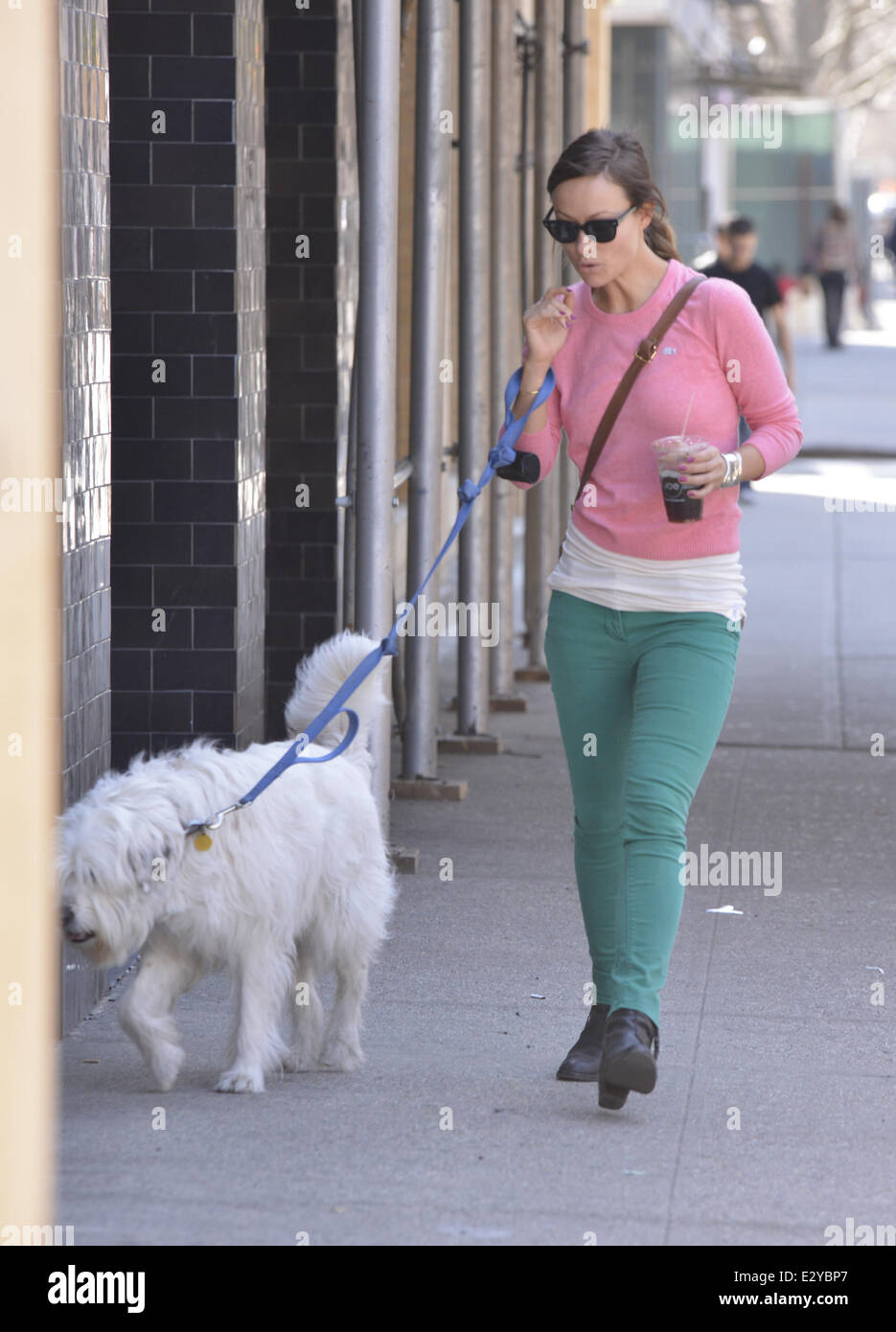 Actress Olivia Wilde and her brother Charlie Cockburn seen out walking ...