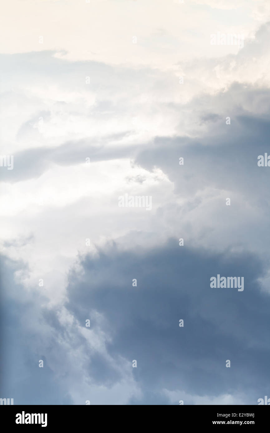 grey rainy clouds in twilight sky in summer Stock Photo - Alamy