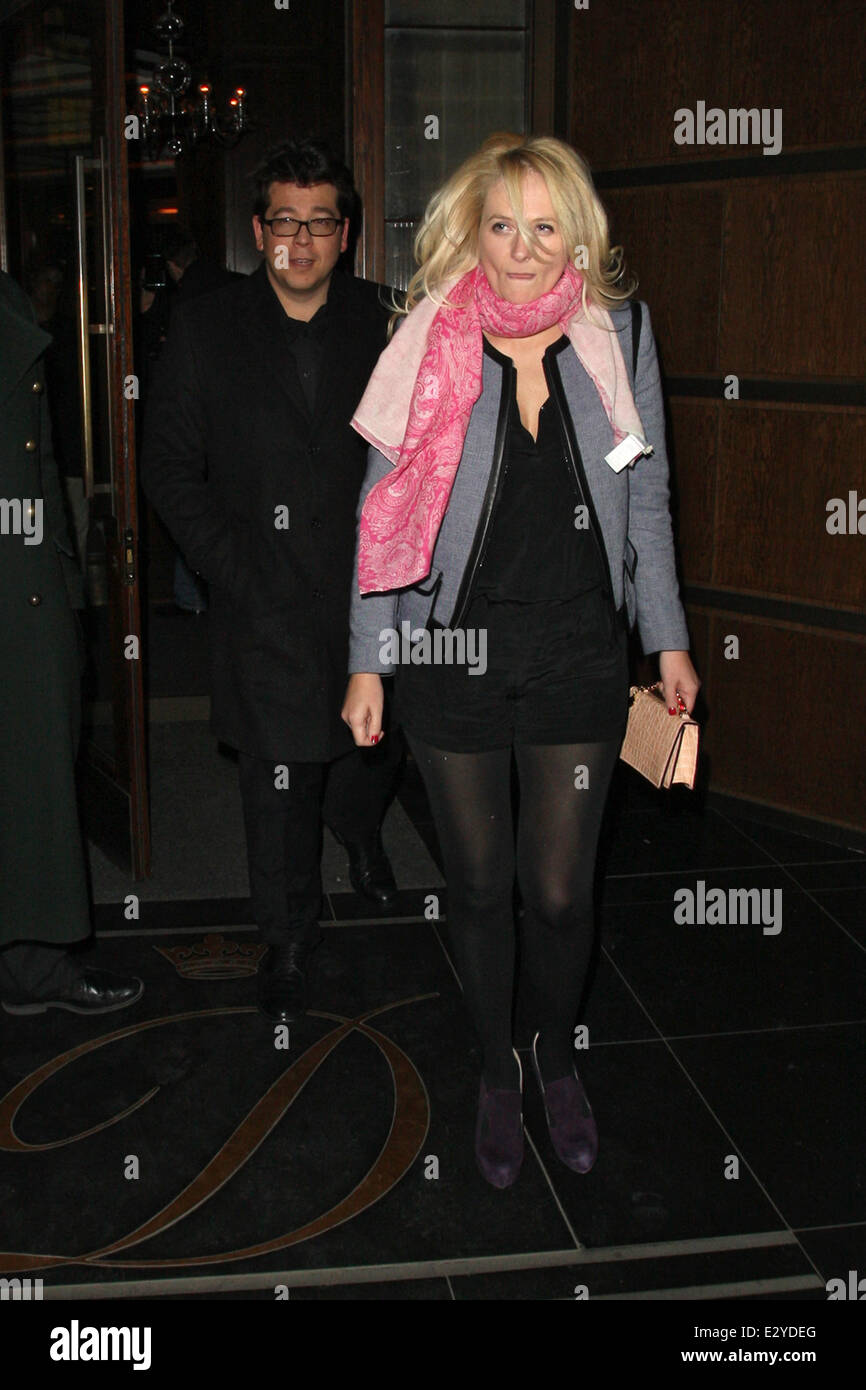 Celebrities at the Delaunay restaurant Featuring: Michael McIntyre ...