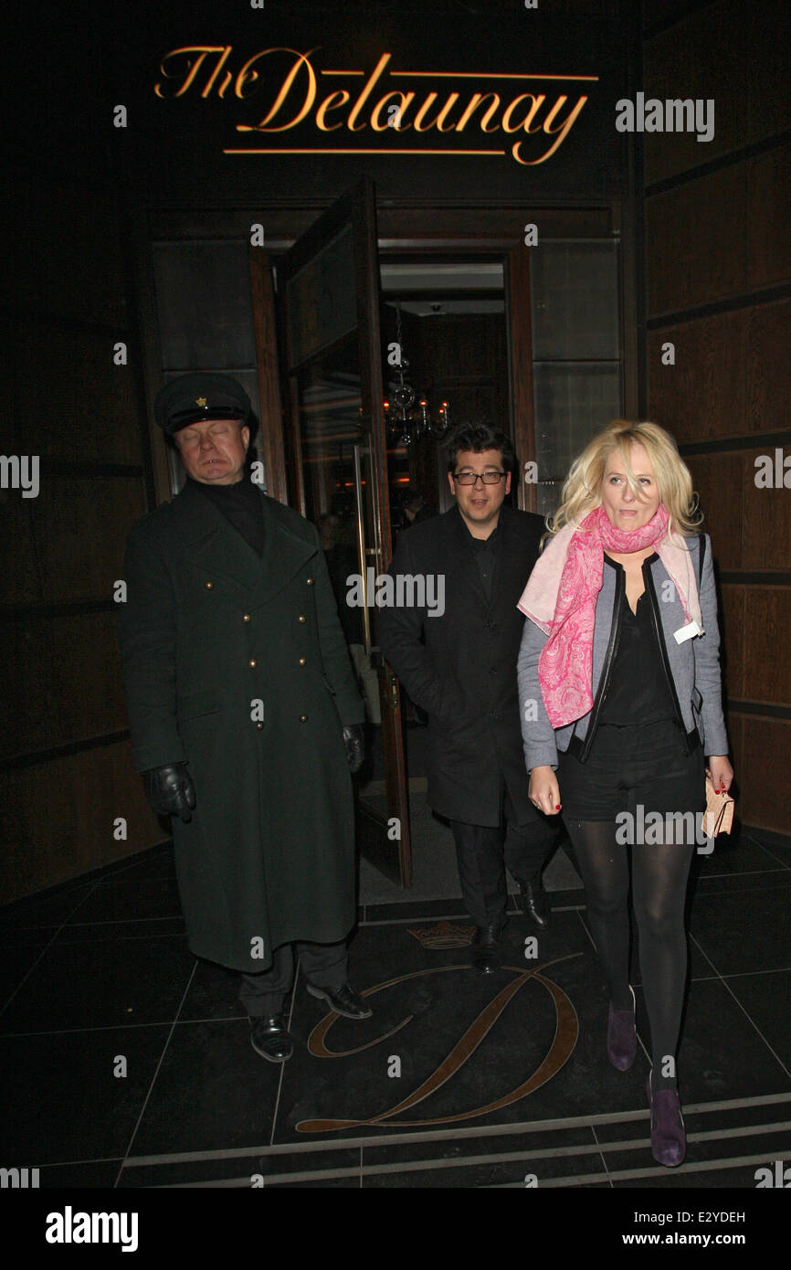 Celebrities at the Delaunay restaurant Featuring: Michael McIntyre ...