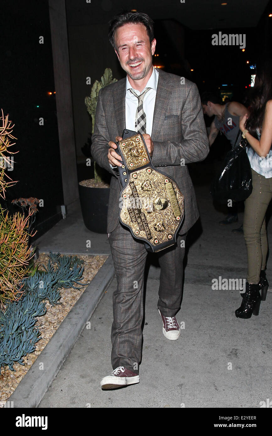 David Arquette outside Bootsy Bellows nightclub in West Hollywood ...