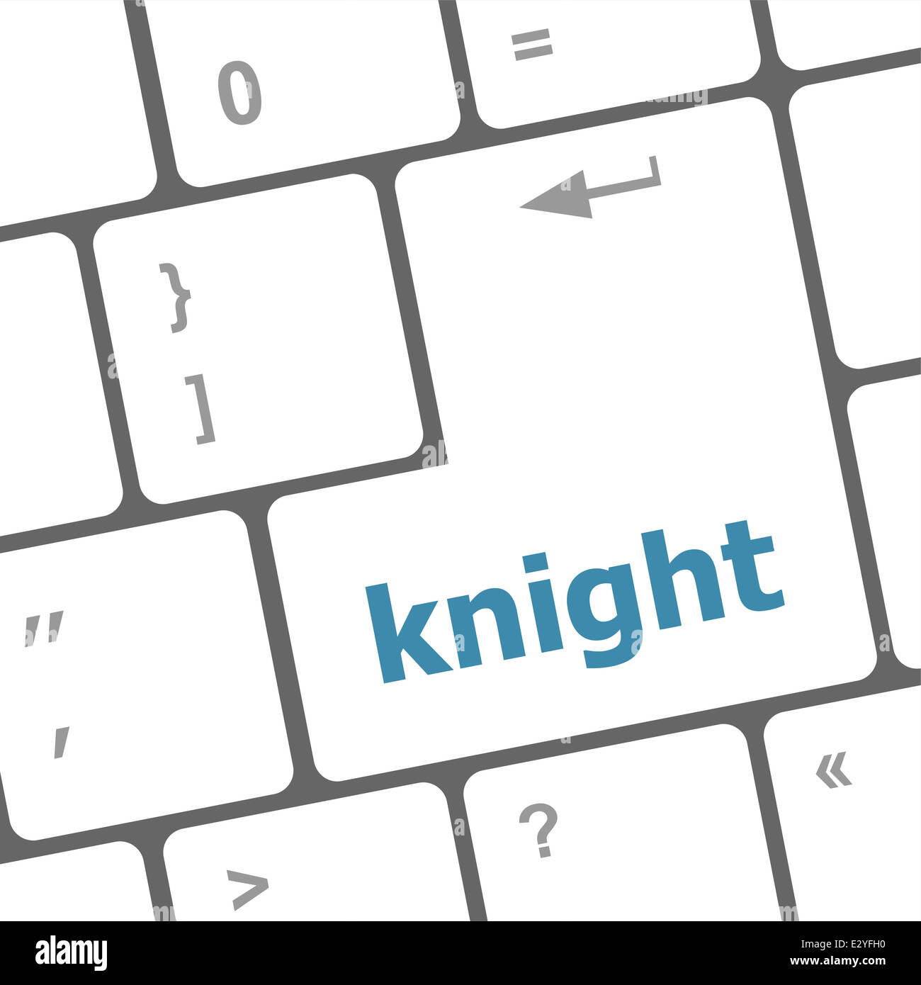 knight word on computer keyboard keys Stock Photo - Alamy