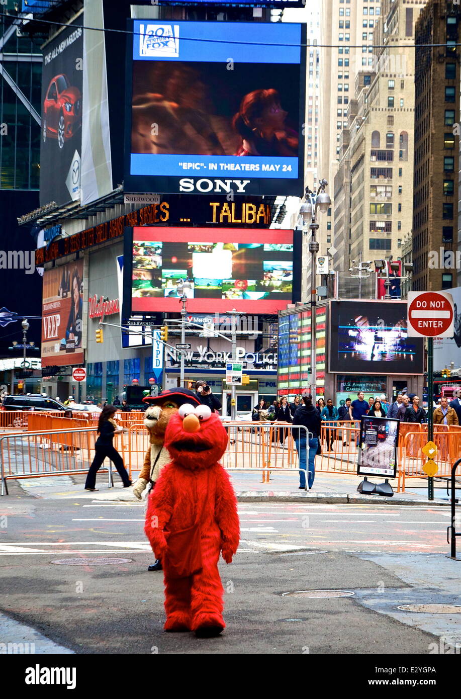 Children's characters, such as Elmo and Hello Kitty, spotted in Times ...