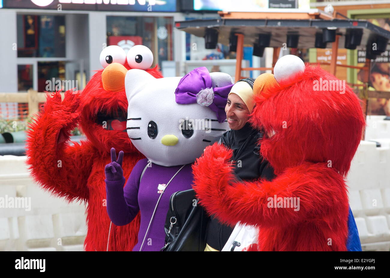 Children's characters, such as Elmo and Hello Kitty, spotted in Times ...