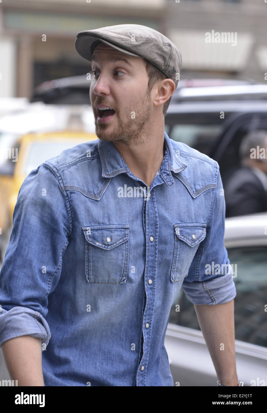 SyFy's 'Being Human' Sam Huntington seen exiting his hotel Featuring ...