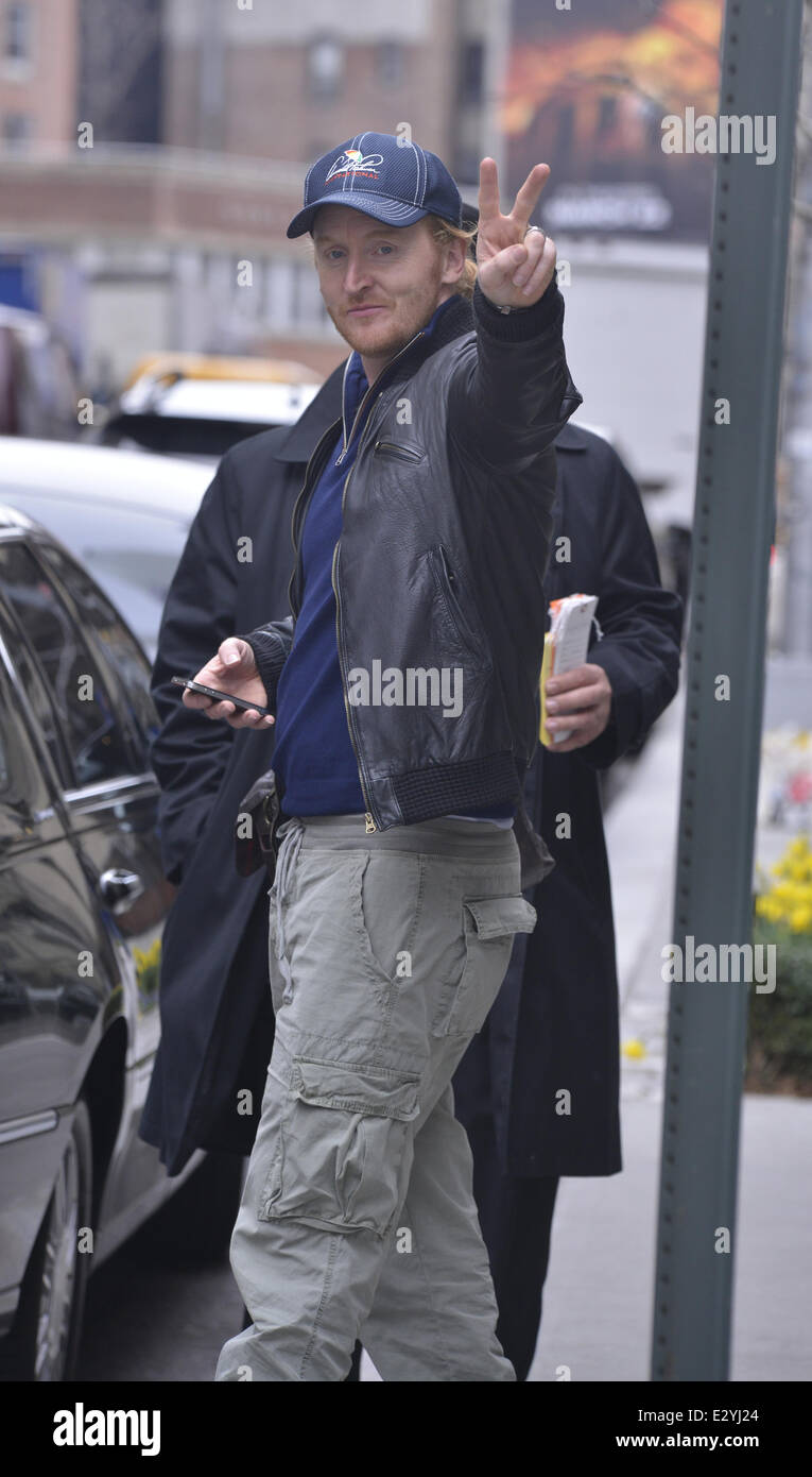 The cast of SyFy's 'Defiance' seen exiting their hotel Featuring: Tony ...