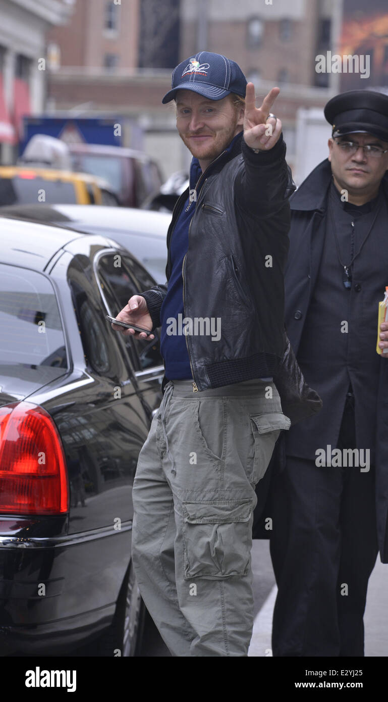 The cast of SyFy's 'Defiance' seen exiting their hotel Featuring: Tony ...