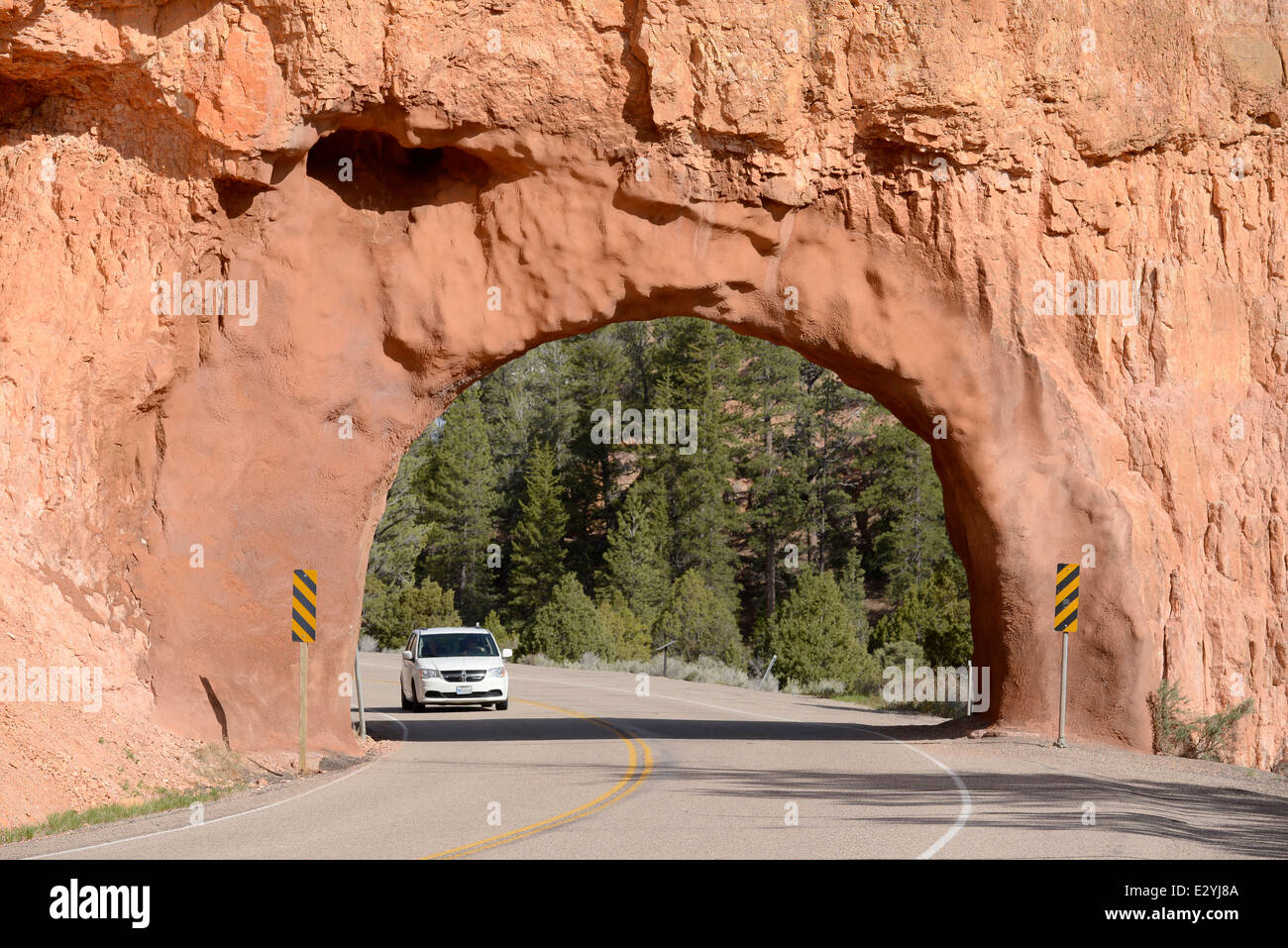 Road tunnel on scenic Highway 12 in Red Canyon, Utah Stock Photo - Alamy