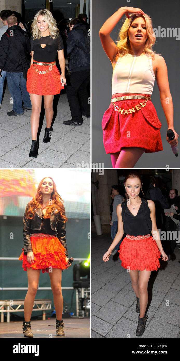 Una Healy and Mollie King of The Saturdays, get good use of their stage ...