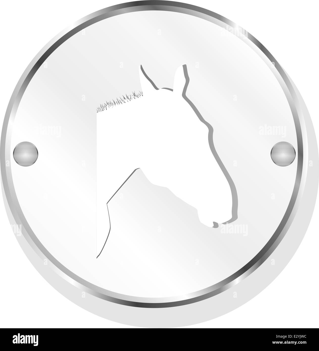Sign white horse on Black and White Stock Photos & Images - Alamy