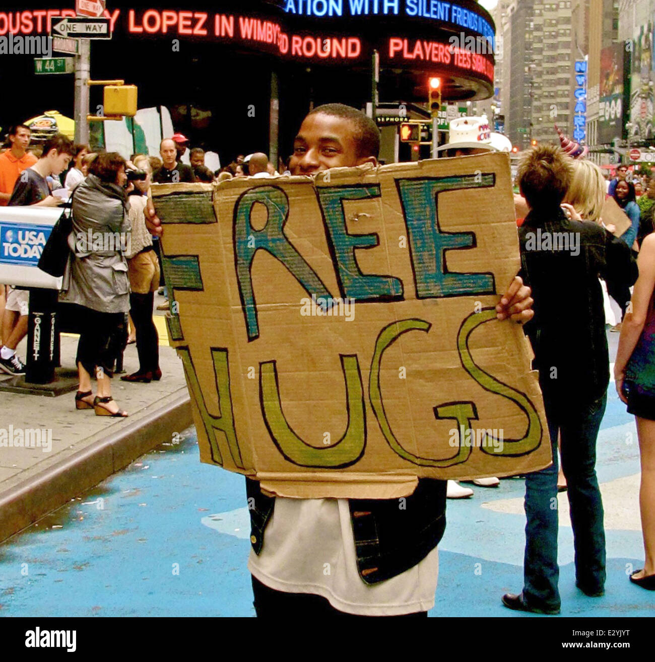 Jermaine Himmelstein, better known as the "Free Hugs" guy from ...