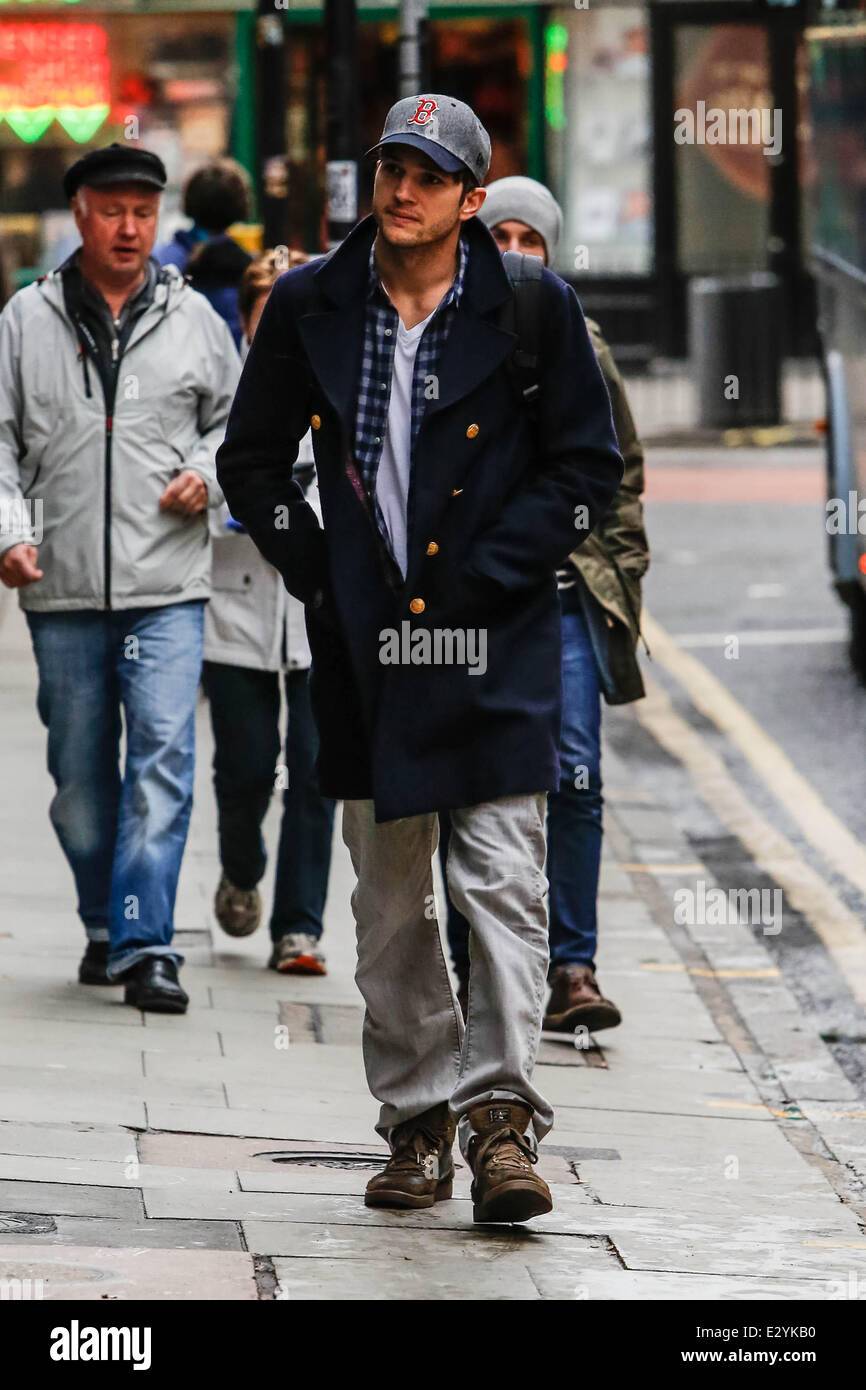 Ashton Kutcher spotted out and about in central London Featuring ...