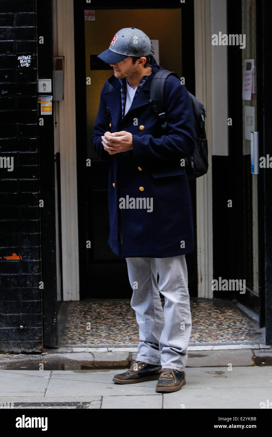 Ashton Kutcher spotted out and about in central London Featuring ...