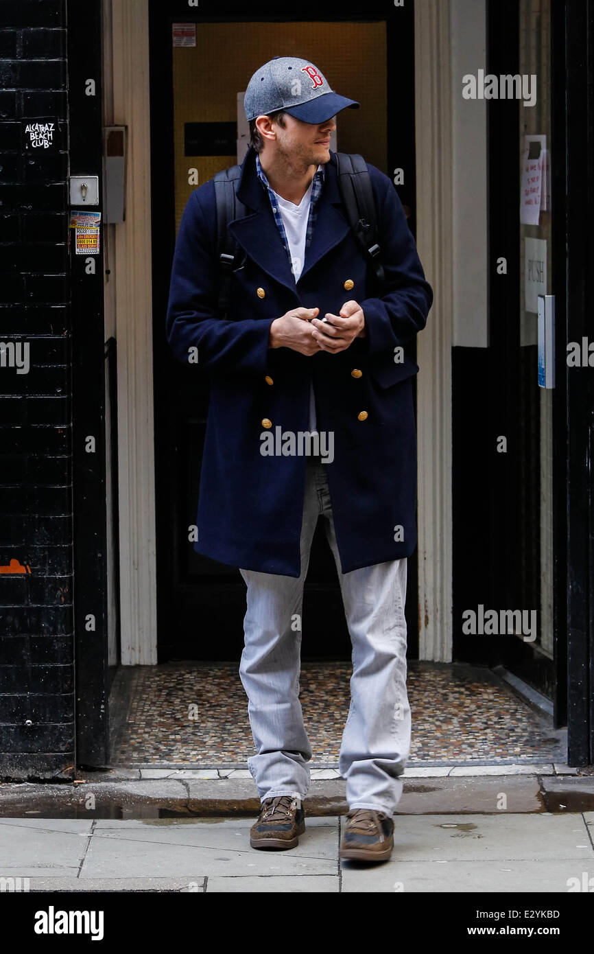 Ashton Kutcher spotted out and about in central London Featuring ...