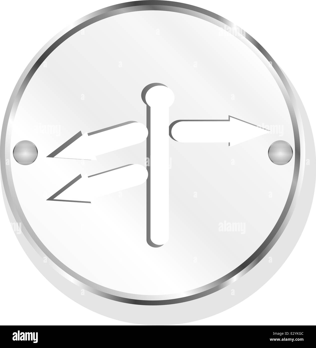 Crossroads sign warning Black and White Stock Photos & Images - Alamy
