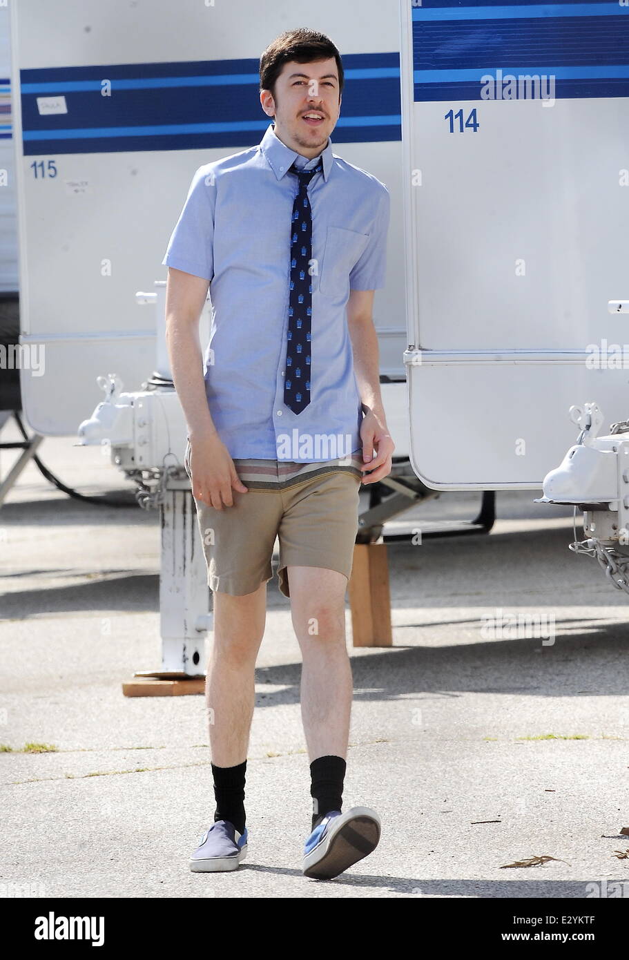 Christopher Mintz-Plasse seen in high spirits and thumbs up to the ...