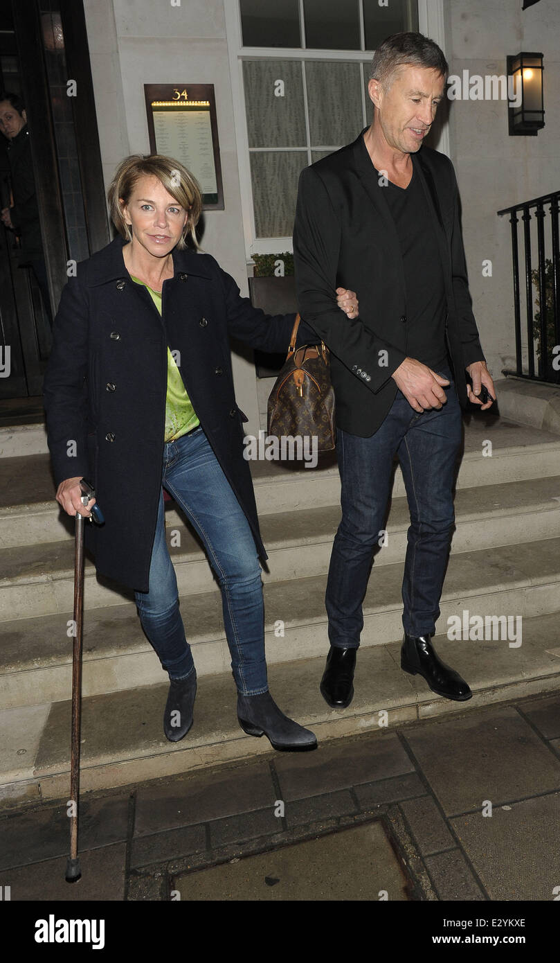 Leslie Ash and Lee Chapman seen at 34 in Mayfair Featuring: Leslie Ash ...