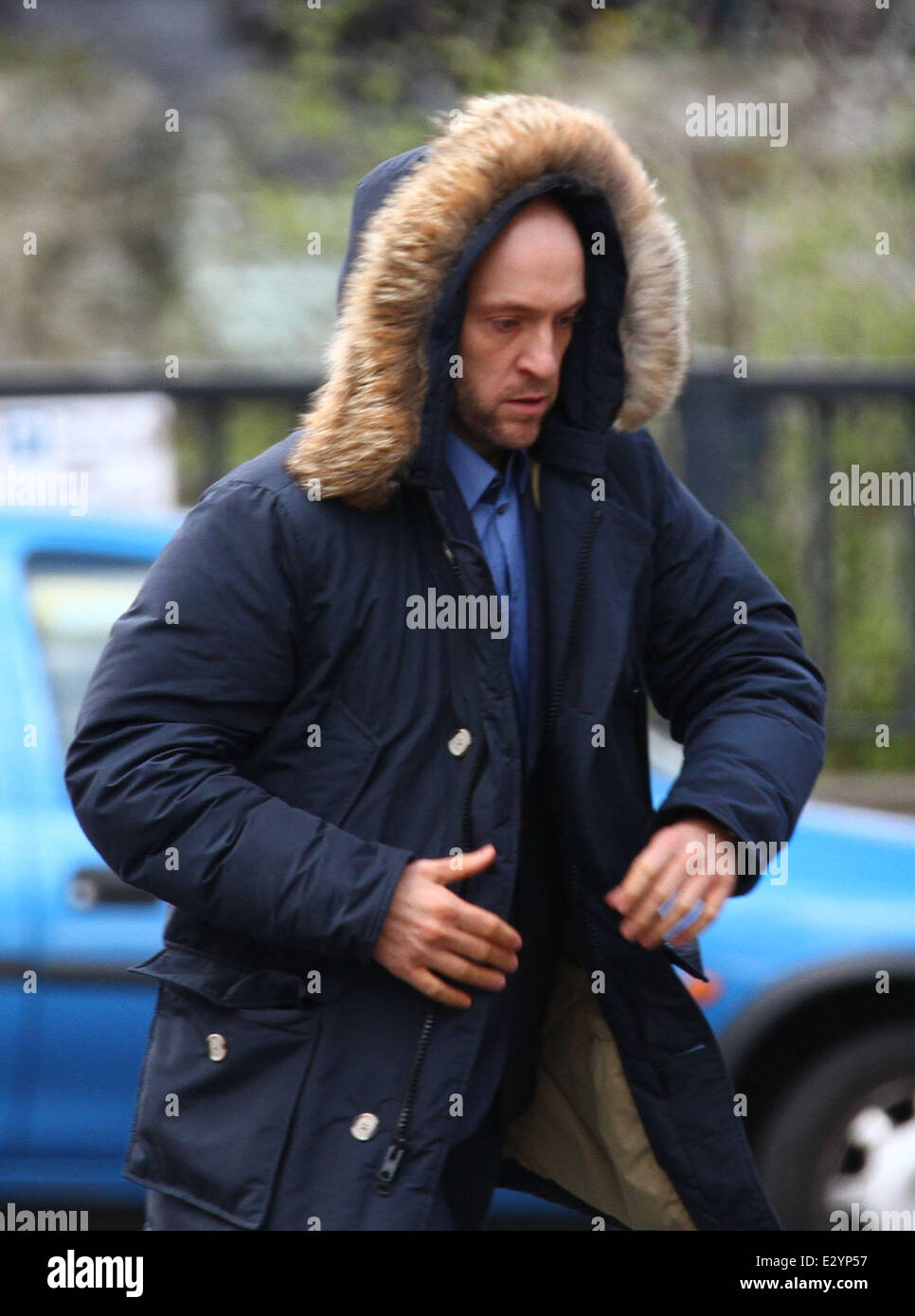 Filming takes place for the new series of 'Sherlock' in Central London ...