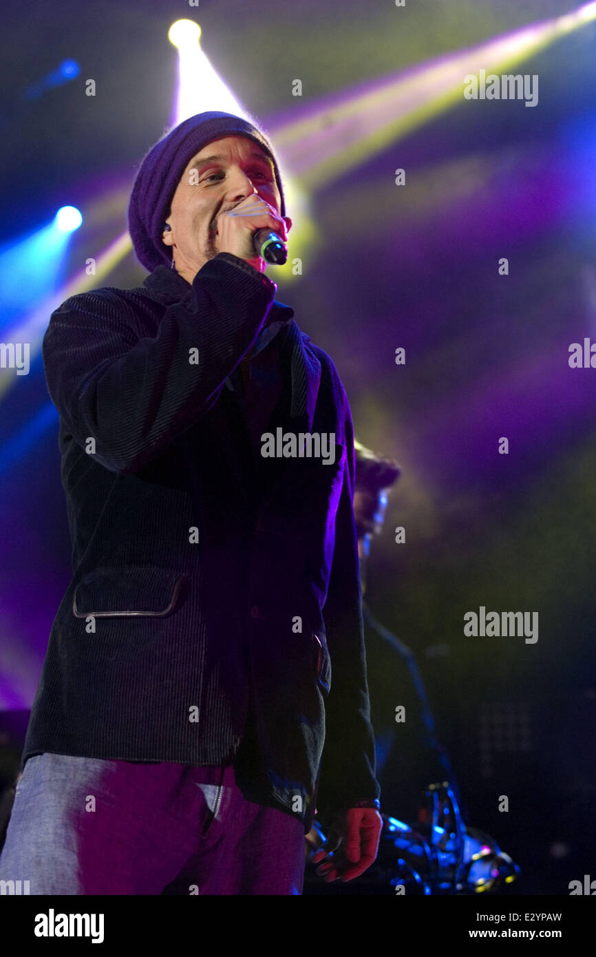 James playing a headline gig at SECC Featuring: Tim Booth - James front ...