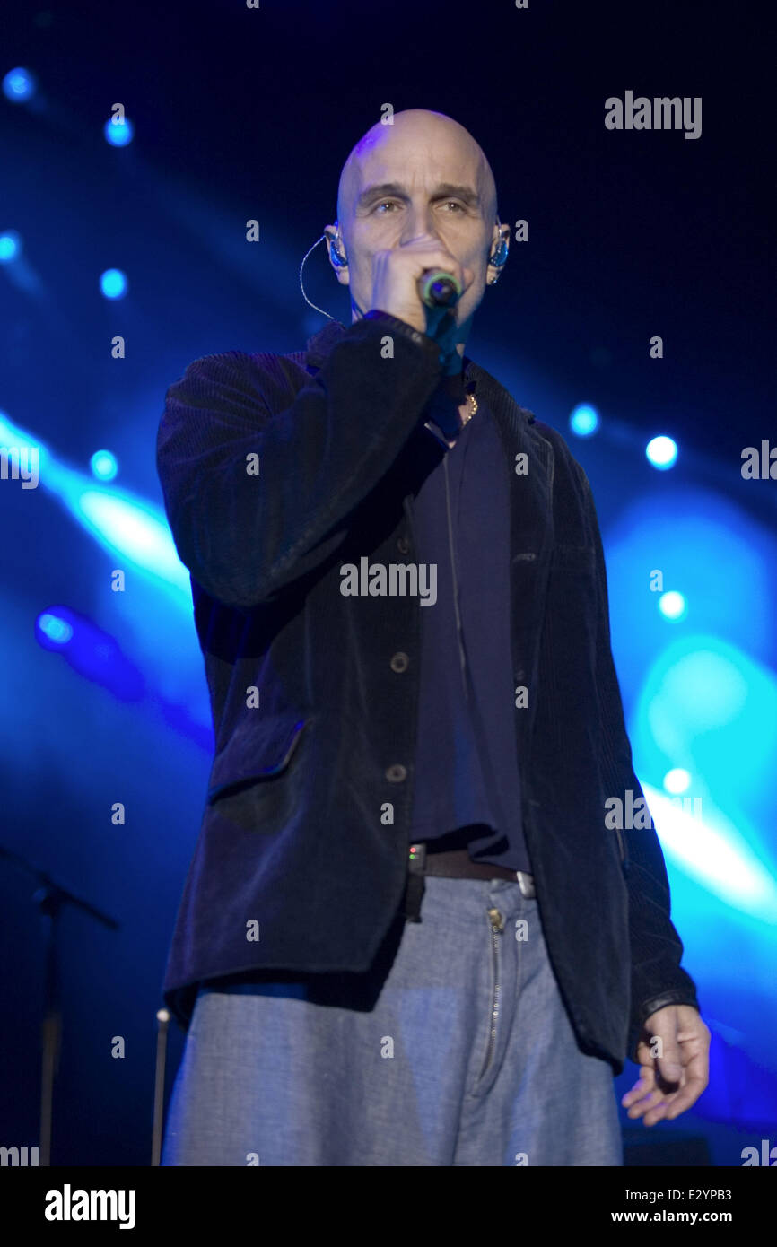 James playing a headline gig at SECC Featuring: Tim Booth - James front ...