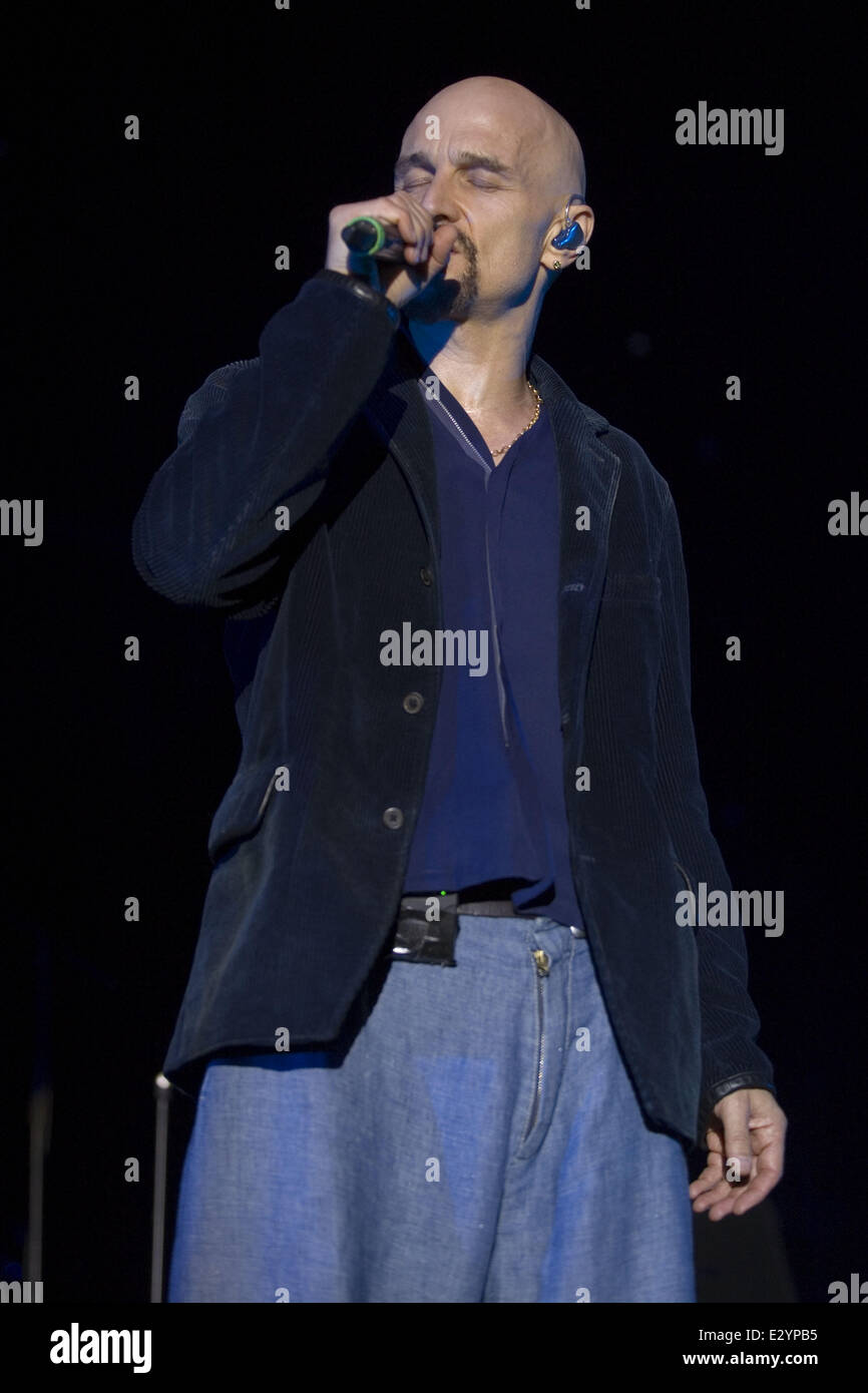 James playing a headline gig at SECC Featuring: Tim Booth - James front ...