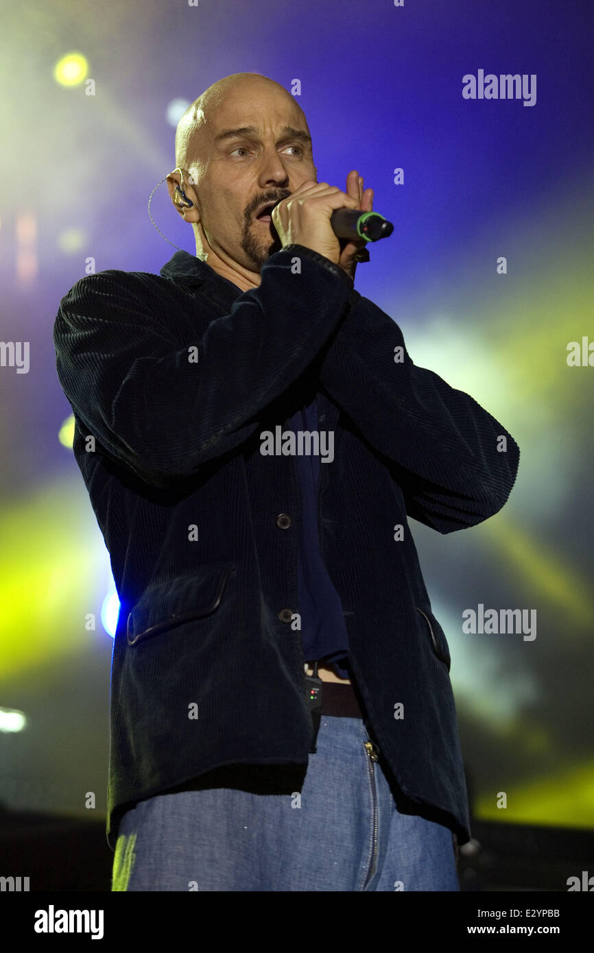 James playing a headline gig at SECC Featuring: Tim Booth - James front ...