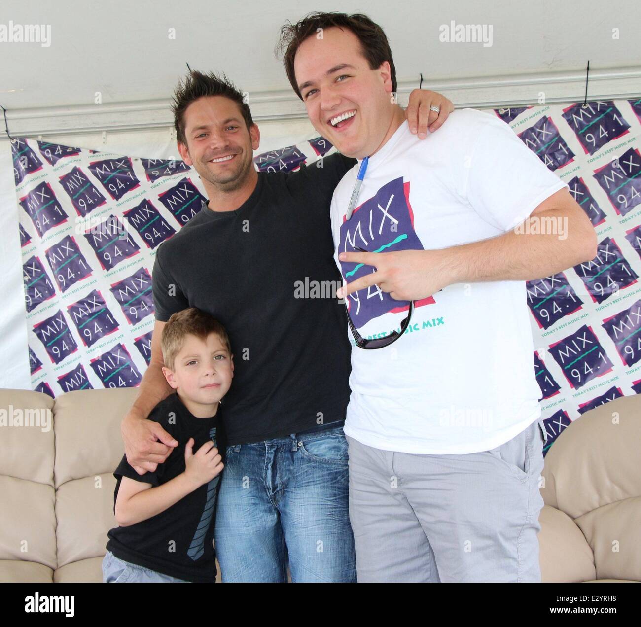 Coco Austin and Jeff Timmons attends the Mix 94.1 "Pet-A-Palooza" at ...